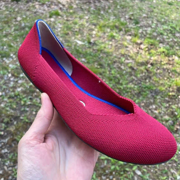 Rothy's | Shoes | Rothys The Flat Red Flats Size 7 | Poshmark